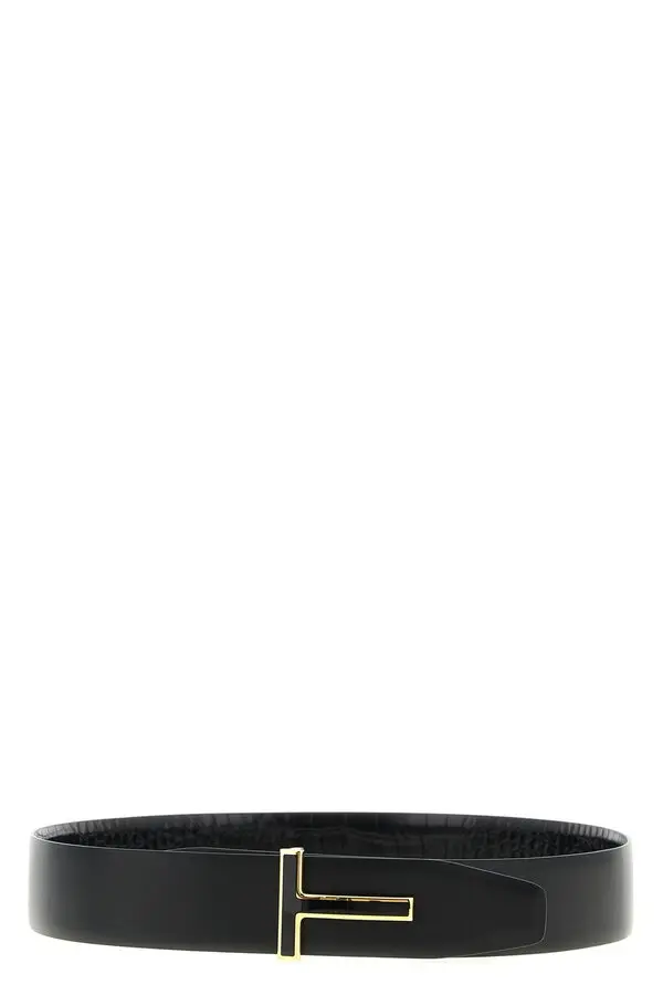 TOM FORD Belt Crocodile-effect Leather