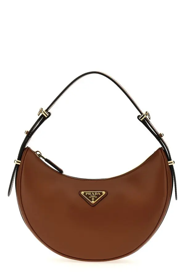 Prada Arqué Shoulder Bag - Brown