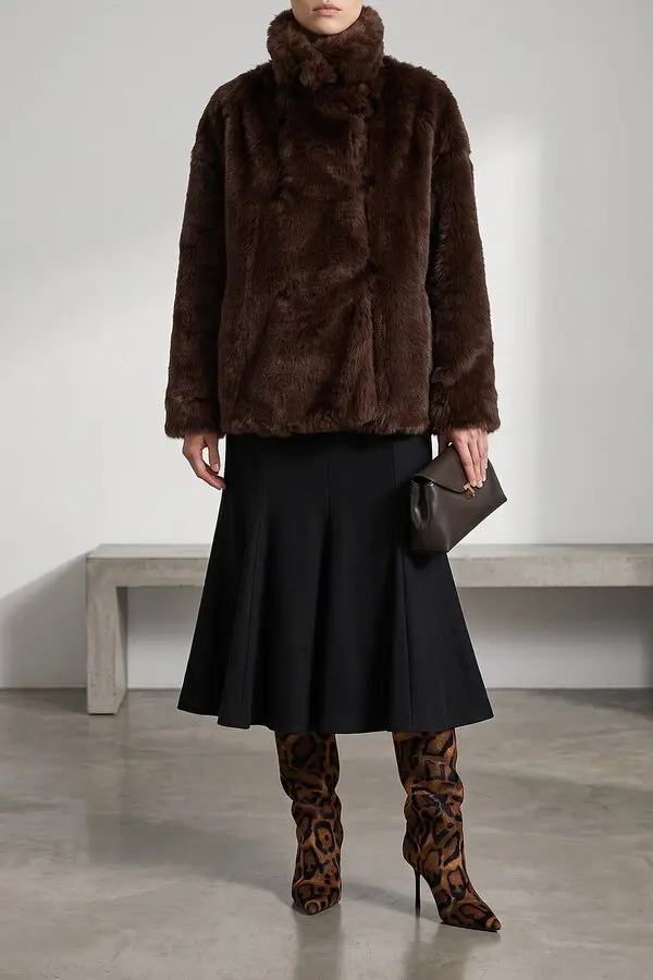 THELATEST Emma Faux Fur Coat