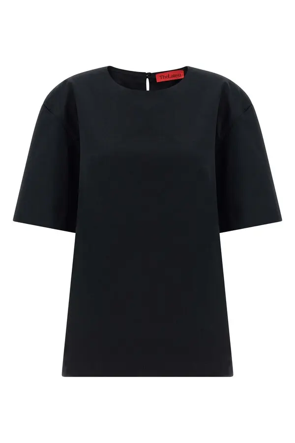 THELATEST T-shirt With Keyhole Detail - Black