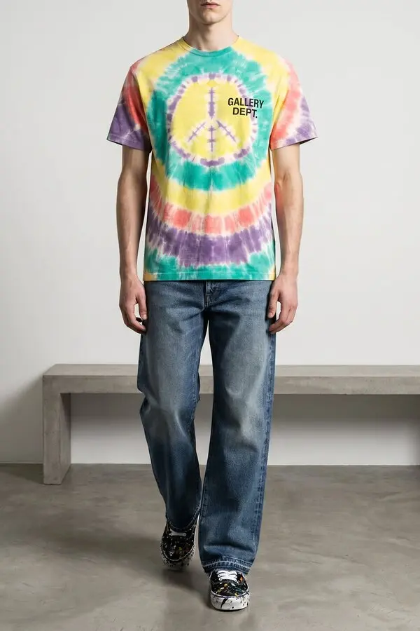 GALLERY DEPT. T-shirt With Tie-dye Peace Motif