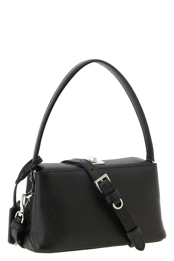 Prada Midi Saffiano Leather Handbag