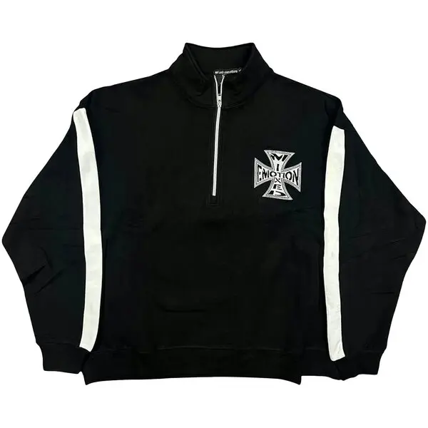 Mixed Emotion Quarter Zip Jacket - Black