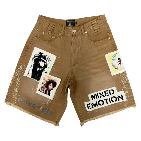 Mixed Emotion Chaos Carpenter Shorts - Brown