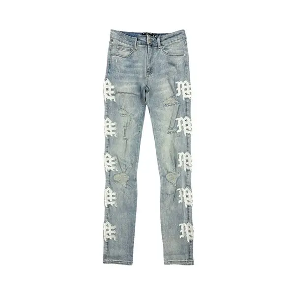 Mixed Emotion Sea Monogram Denim - Blue