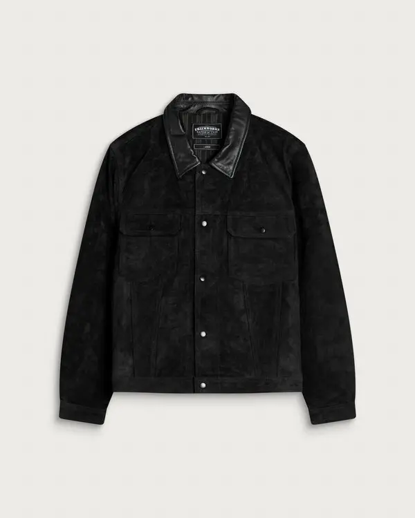 FRIZMWORKS Suede Storm Trucker Jacket Exclusive