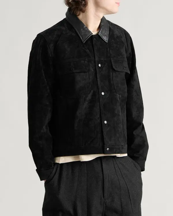 FRIZMWORKS Suede Storm Trucker Jacket Exclusive