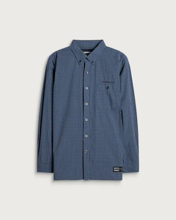 NEIGHBORHOOD Plaid Pattern Shirt - Blue