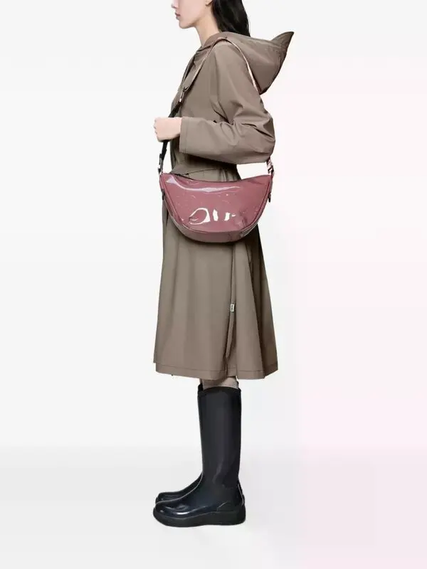 Rains Valera Patent-finish Shoulder Bag
