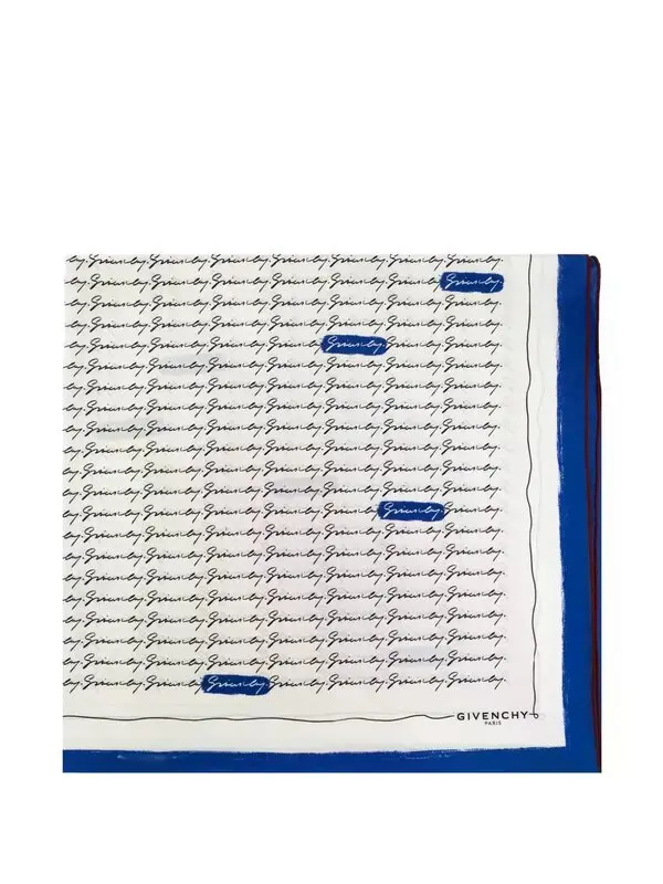Givenchy Logo-pattern Silk Scarf