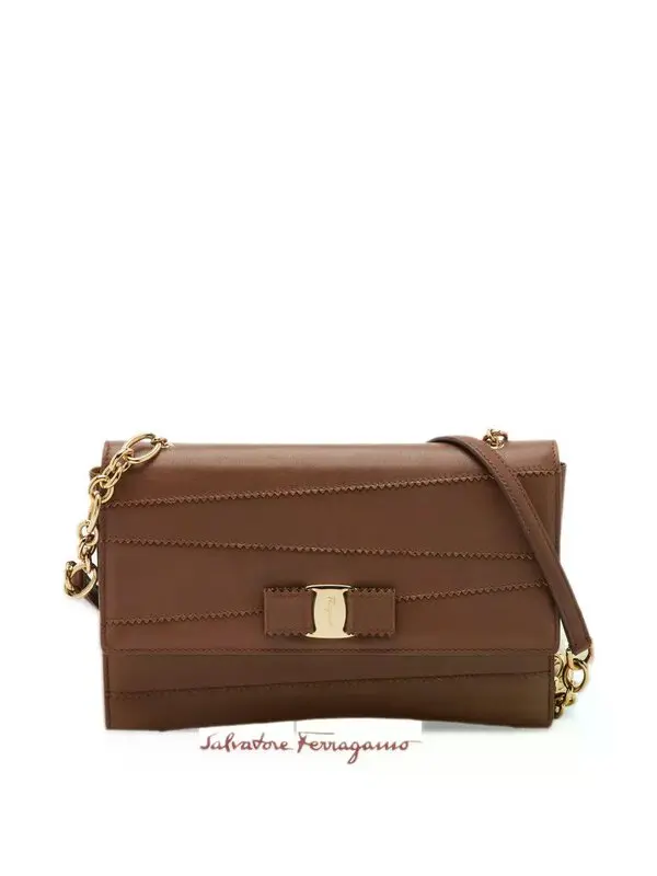 FERRAGAMO Ginny Bow Shoulder Bag