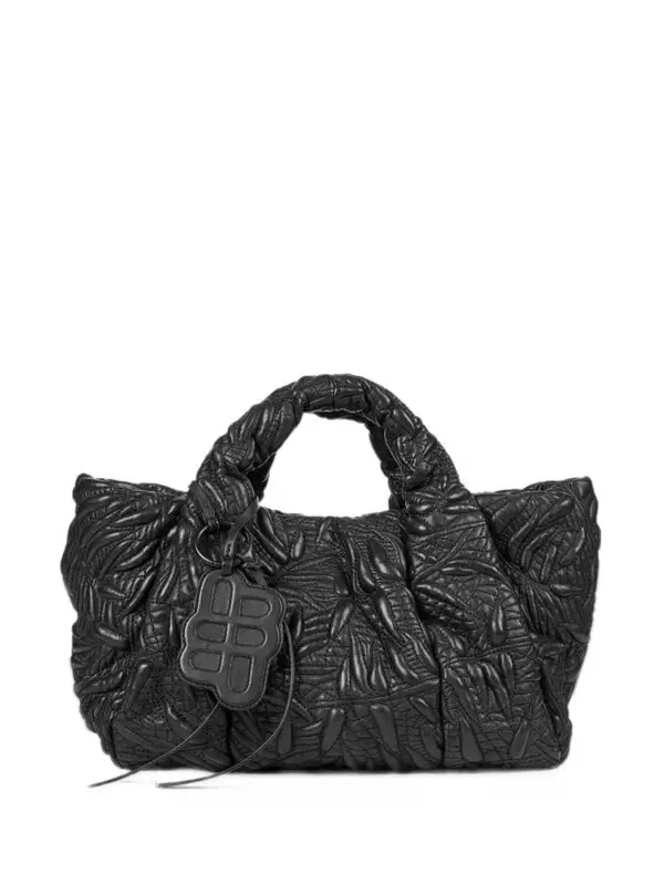Munthe Lix Quilt Quilted Tote Bag - Black