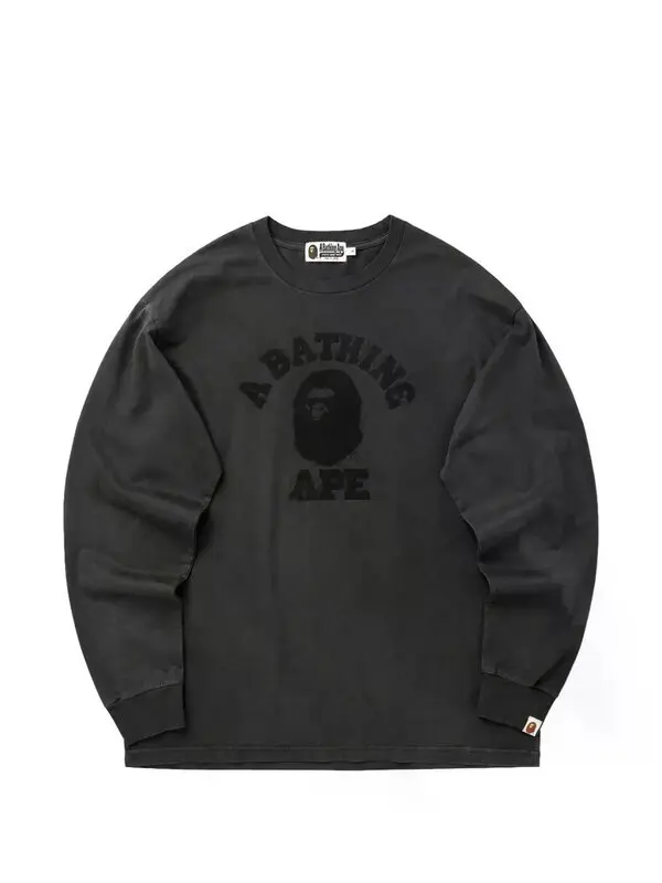 A BATHING APE Garment Dye College Sweatshirt