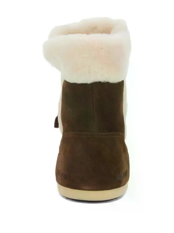Moon Boot Shearling-trim Suede Boots