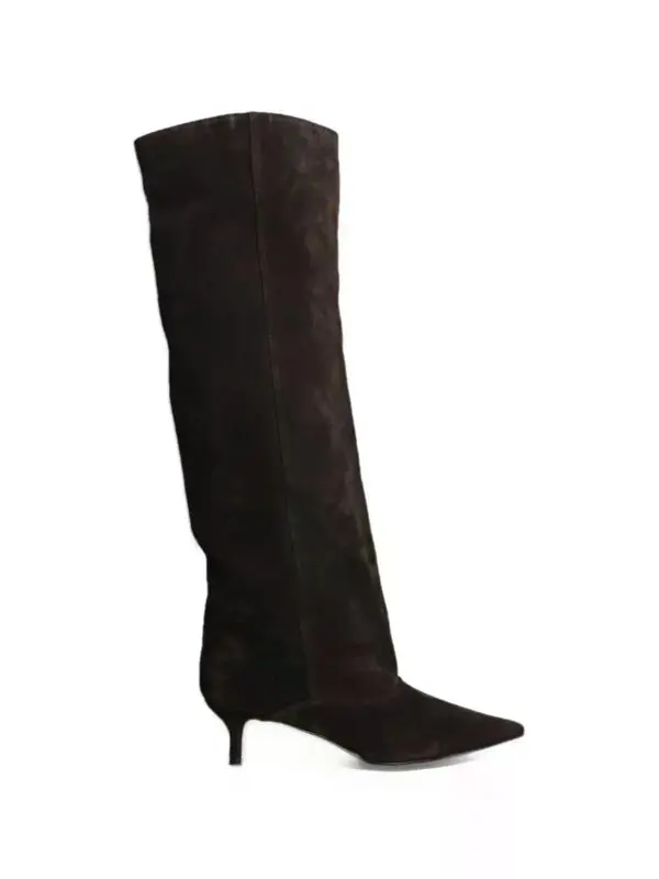 BIBI LOU Peggy Pointed-toe Knee-high Boots - Brown