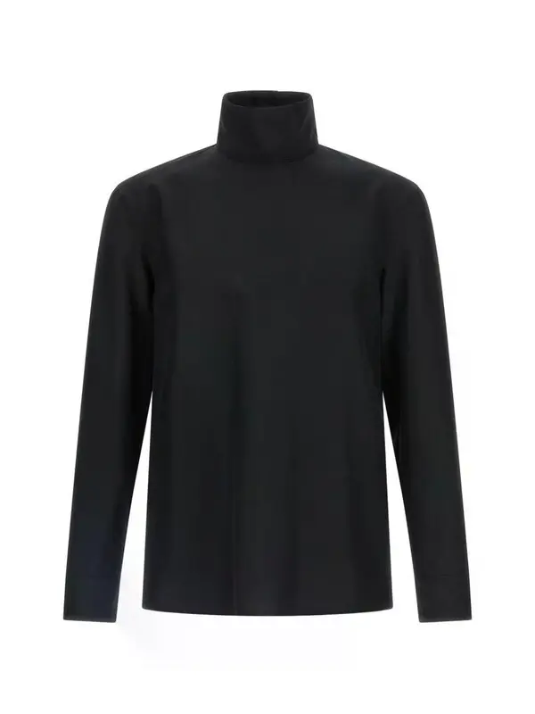 Gucci High-neck Back-buttoned Shirt