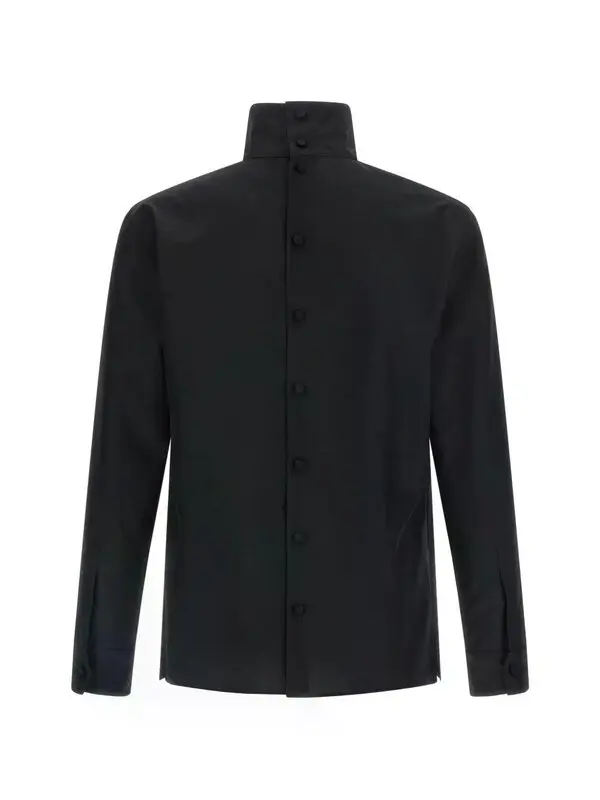 Gucci High-neck Back-buttoned Shirt