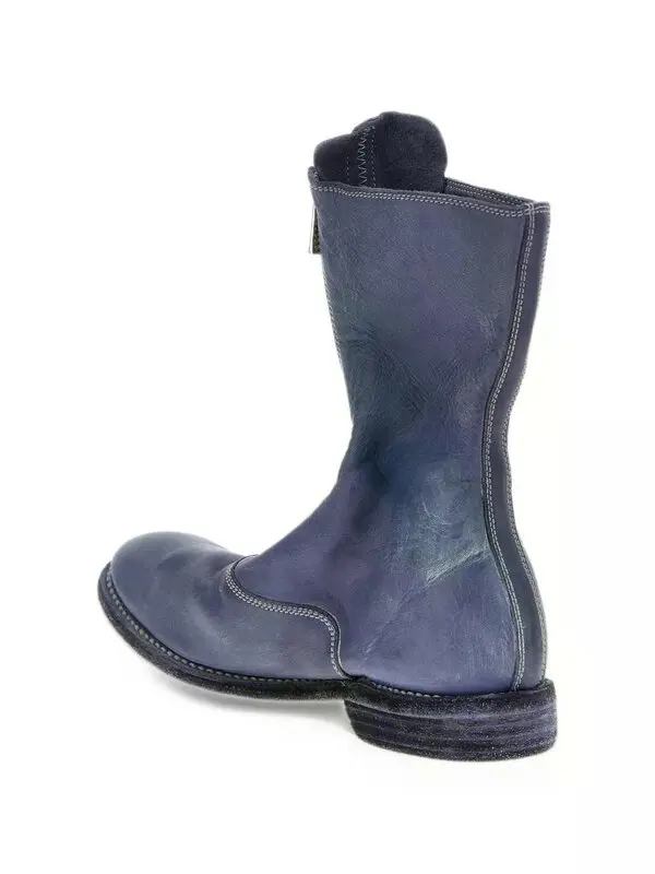 Guidi Front-zip Leather Boots