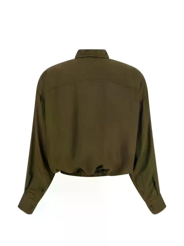 NUDE Elasticated-hem Long-sleeve Shirt