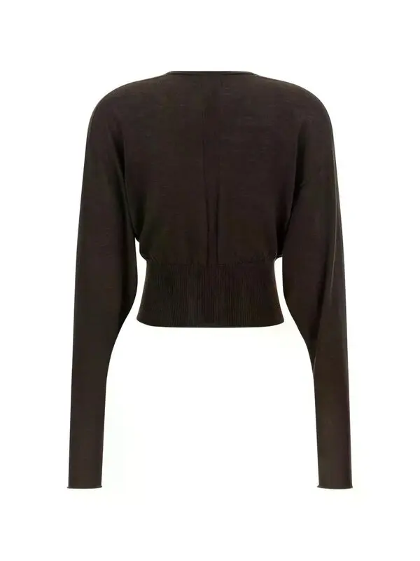 Rick Owens V-neck Wool Sweater - Brown