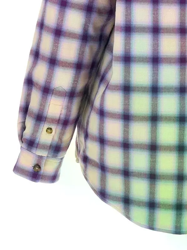 MARANT Check-pattern Corduroy-collar Jacket