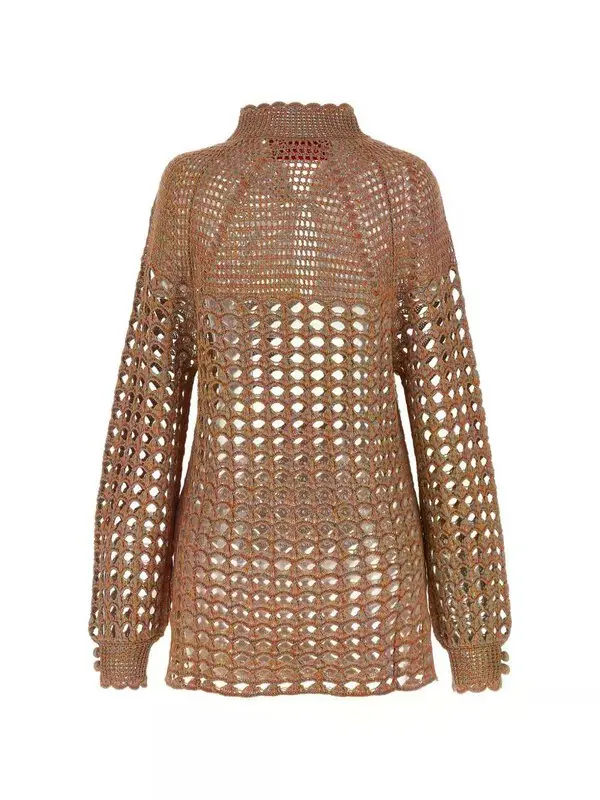 Valentino Garavani Open-knit Linen Sweater
