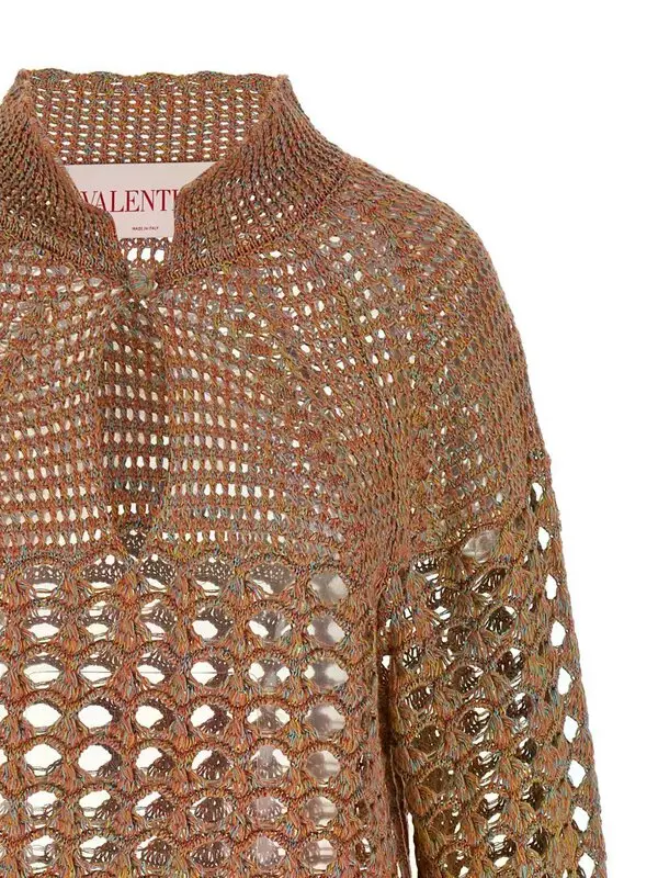 Valentino Garavani Open-knit Linen Sweater