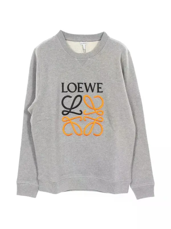 Loewe 2020s Anagram-embroidery Sweatshirt - Grey