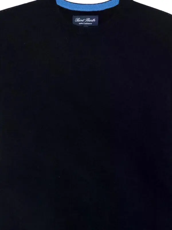 MC2 SAINT BARTH Contrast-trim Cashmere Sweater