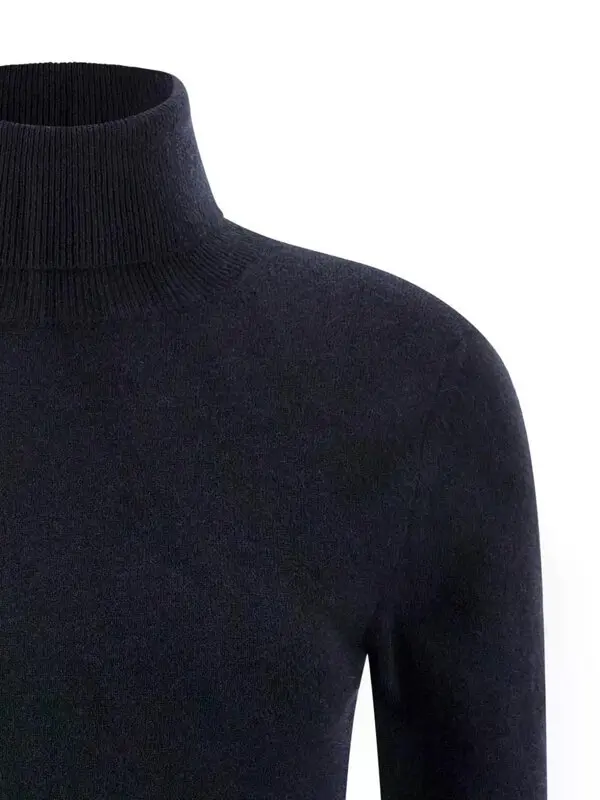 Balenciaga Roll-neck Logo-plaque Sweater