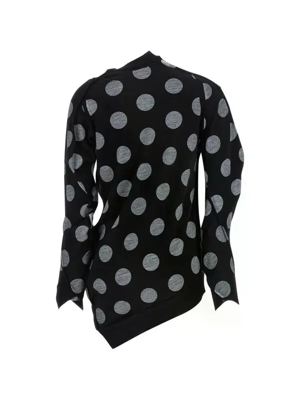 Junya Watanabe Polka-dot Asymmetric Cardigan