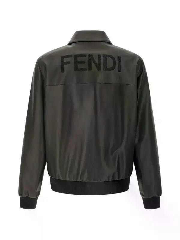 Fendi Leather Blouson Jacket
