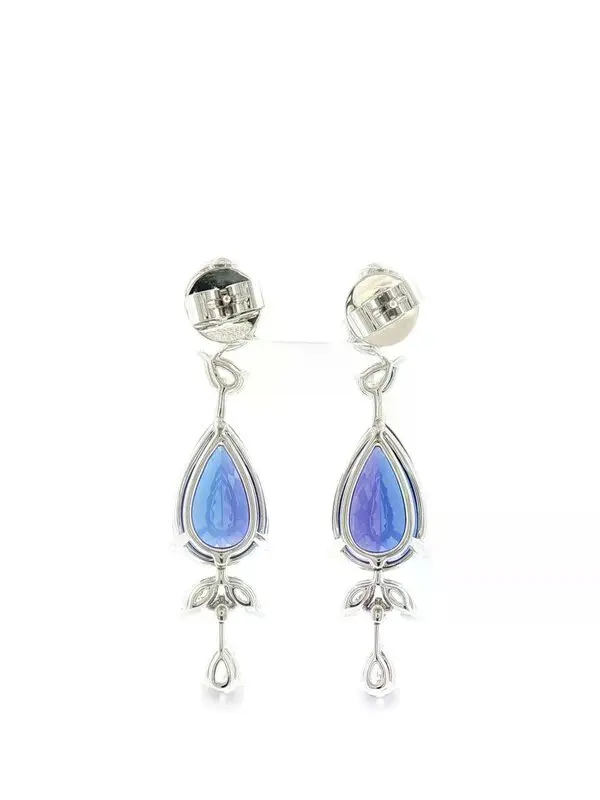 HYT JEWELRY Embellished Pear Tanzanite Earrings
