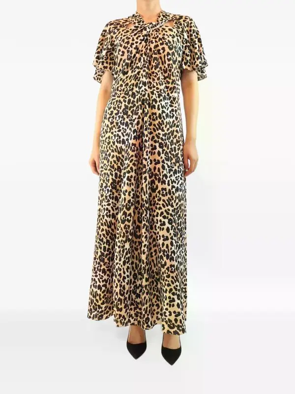 TEMPERLEY LONDON Leopard-print Maxi Dress