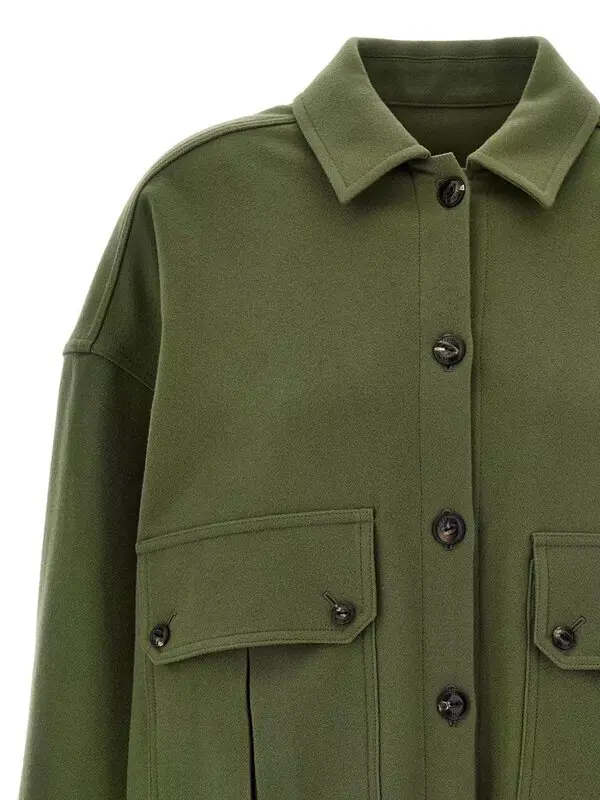 FORTELA Virgin Wool Pocket-detail Oversized Jacket