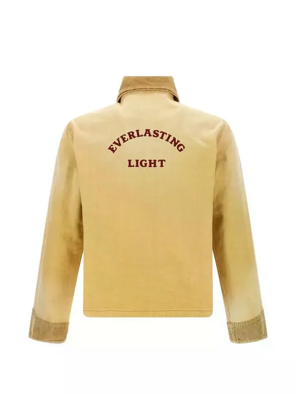 WALES BONNER Corduroy-trim Denim Jacket