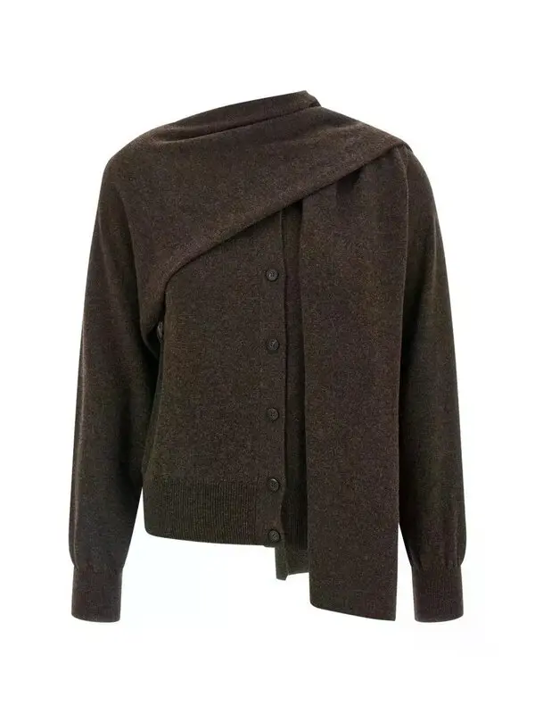 FERRAGAMO Scarf-detail Cashmere Cardigan