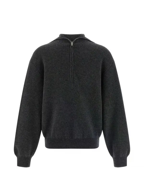 Balenciaga Back-to-front Zip-up Wool Sweater