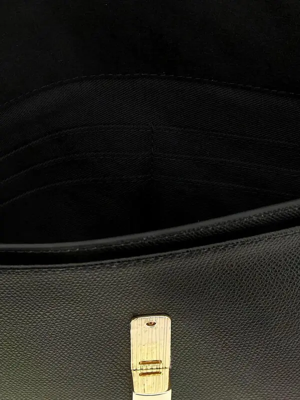Furla Iride Logo-plaque Grained-leather Clutch Bag