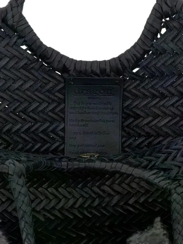 Dragon Diffusion Woven Leather Tote Bag