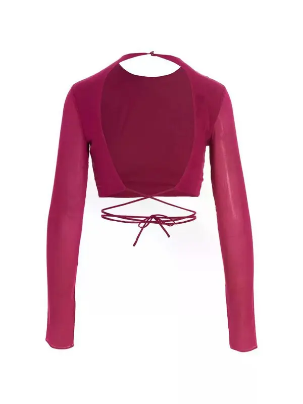 Andamane Cut-out Long-sleeve Blouse
