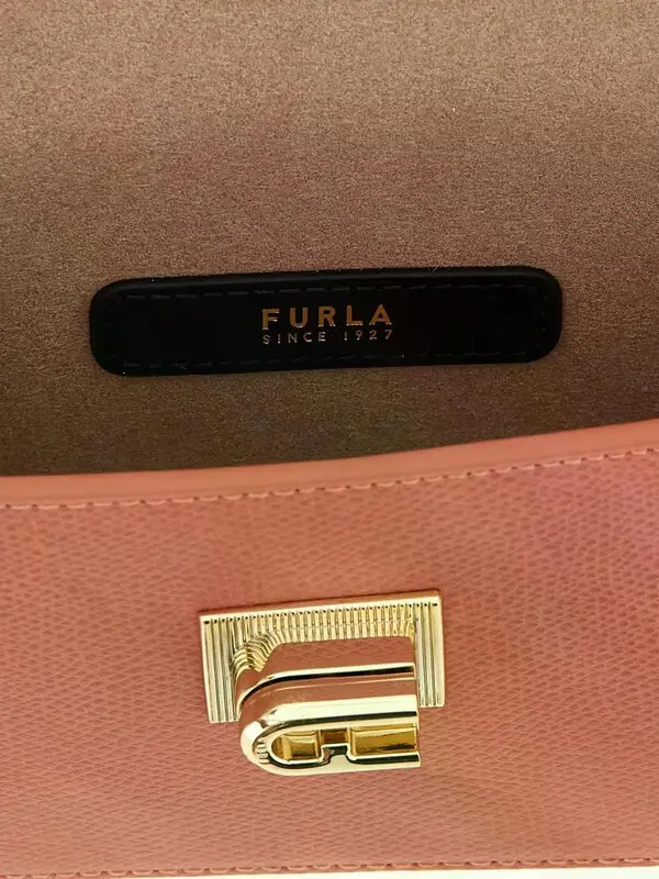 Furla Grained Leather Crossbody Bag