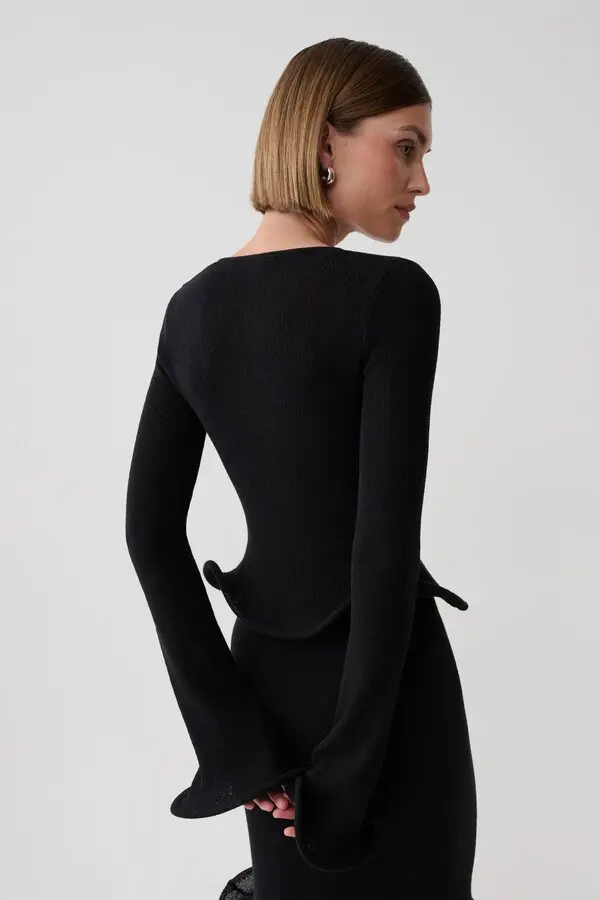 Meshki Gigi Long Sleeve Knit Top