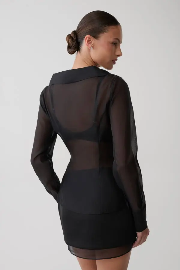 Meshki Frankie Organza Cross Over Shirt