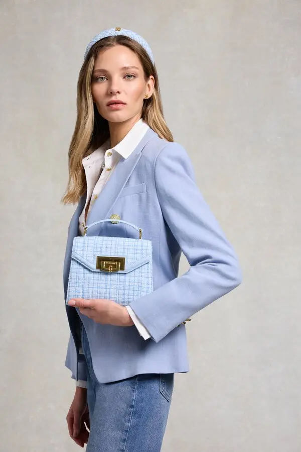 Holland Cooper Mini Cheltenham Bag Ice Boucle