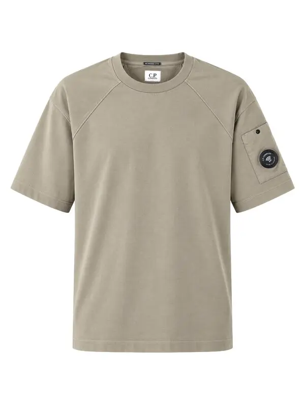 C.P. COMPANY C. P. Company T-shirt Con Patch Logo - Grey