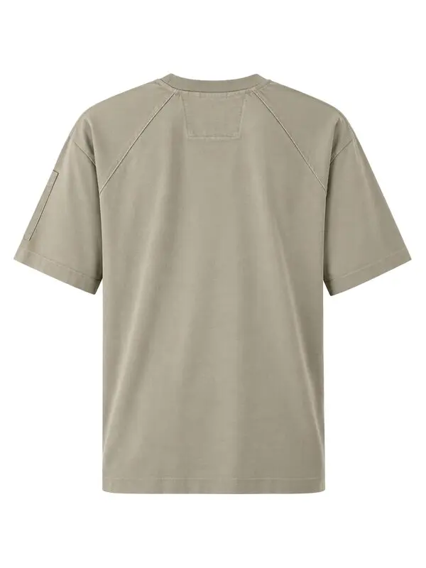 C.P. COMPANY C. P. Company T-shirt Con Patch Logo - Grey