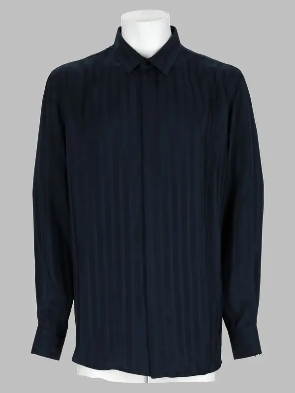 Saint Laurent Camicia In Viscosa A Righe