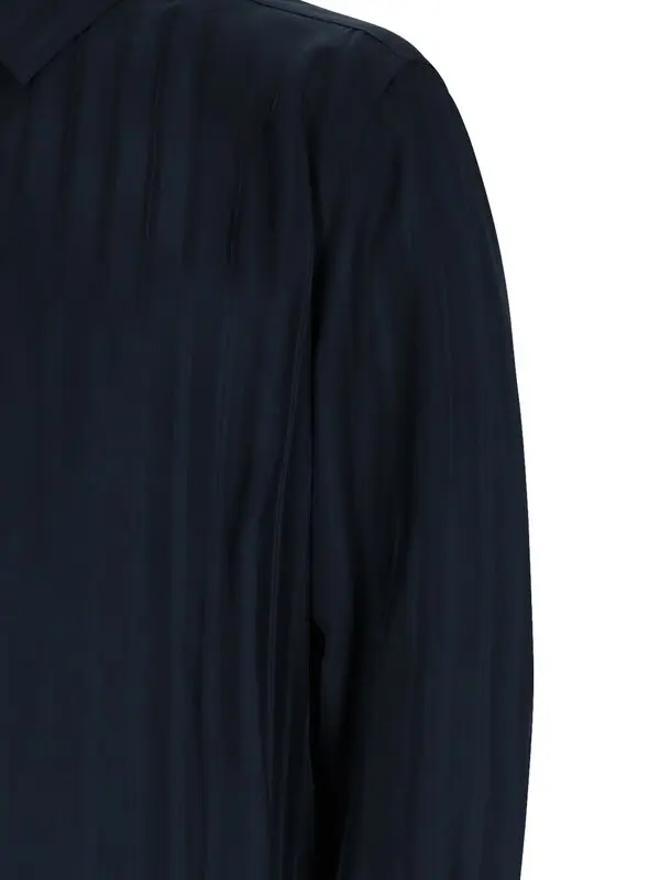 Saint Laurent Camicia In Viscosa A Righe