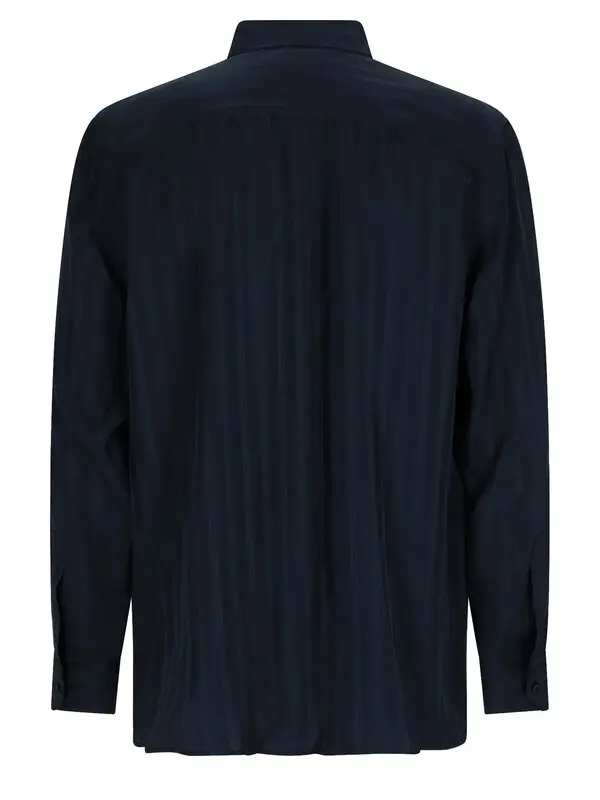 Saint Laurent Camicia In Viscosa A Righe